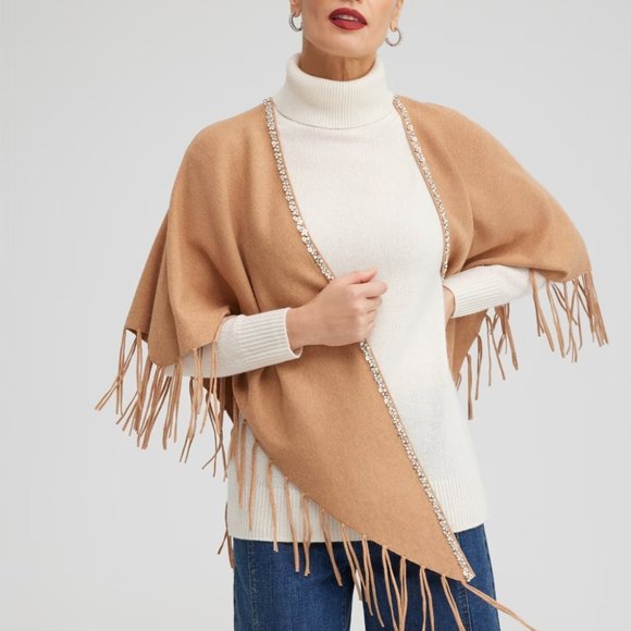 Chico's | Jackets & Coats | New Chicos Embellished Rhinestone Triangle ...